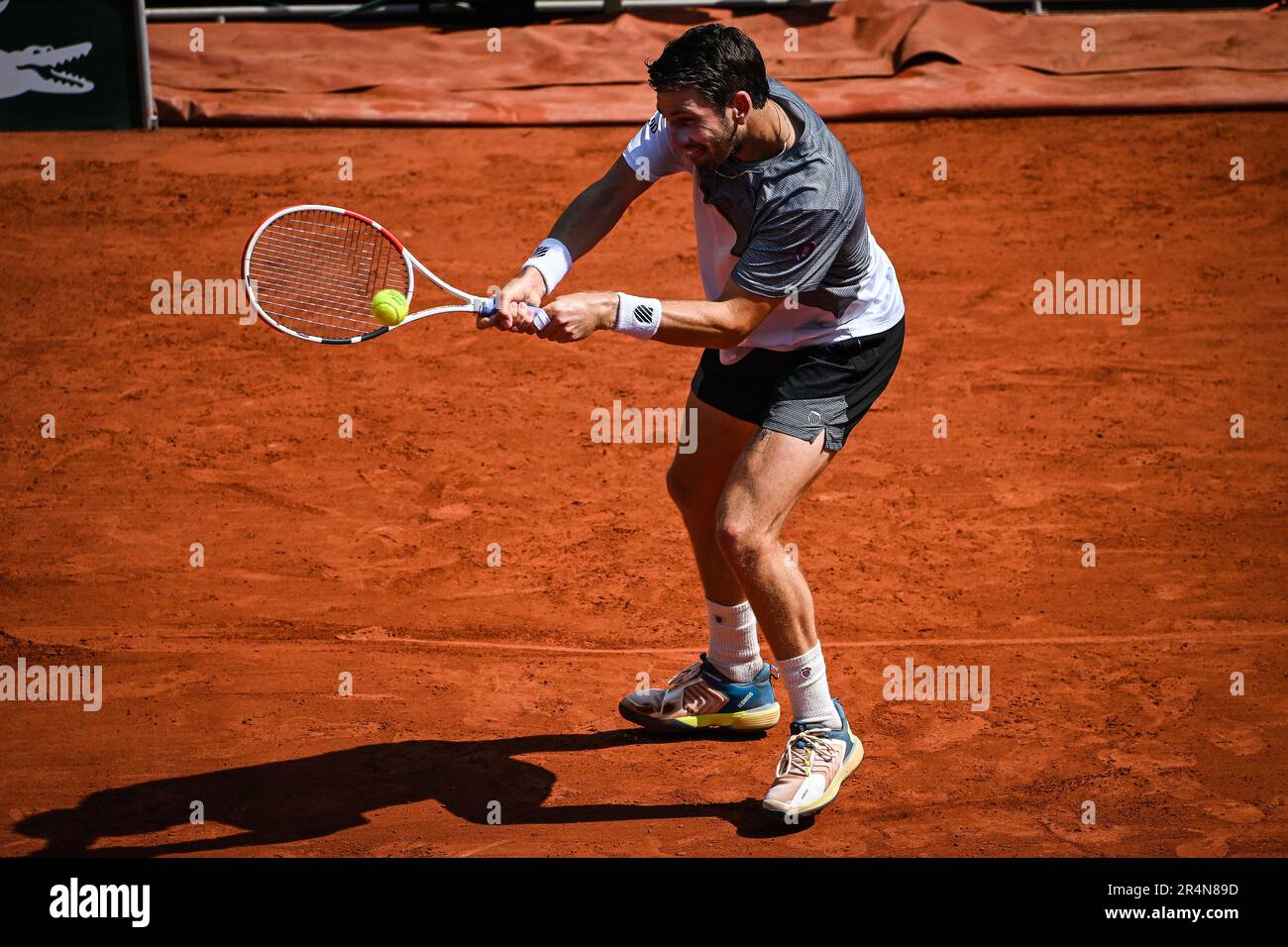 Cameron NORRIE de Grande-Bretagne pendant la deuxième journée de Roland ...
