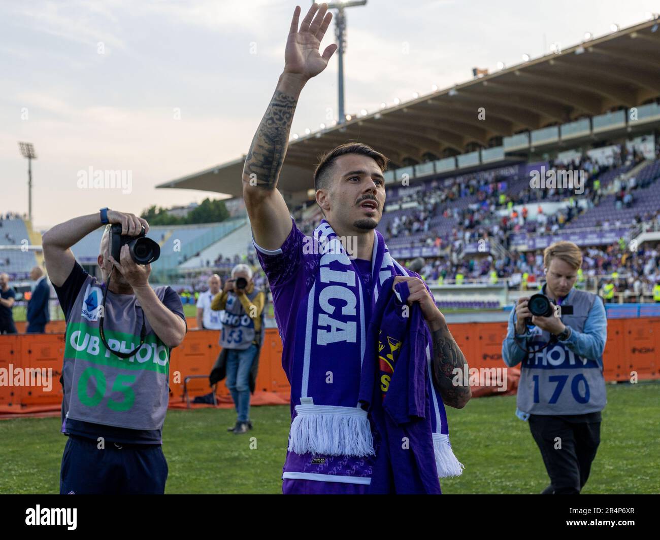 Stade Artemio Franchi, Florence, Italie, 27 mai 2023, Lorenzo Venuti ...