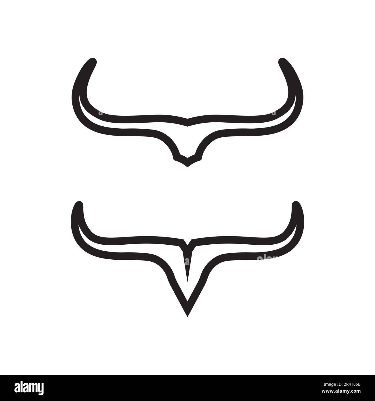 Logo Bull et symboles corne symbole vache vecteur modèle icônes app Image Vectorielle Stock - Alamy