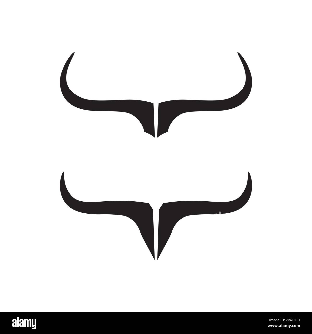 Logo Bull et symboles corne symbole vache vecteur modèle icônes app ...