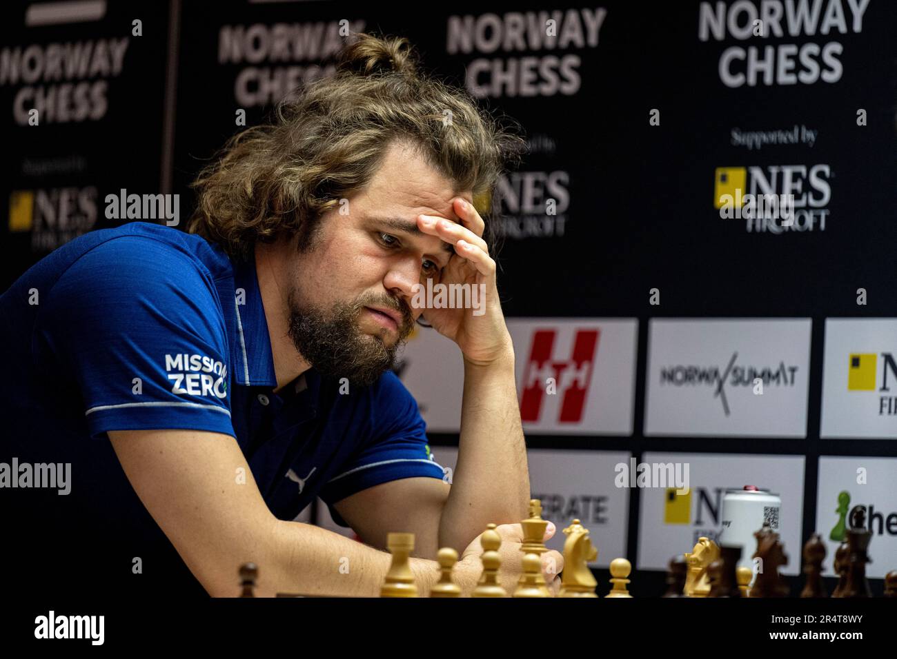 Stavanger 20230529.Magnus Carlsen joue aux échecs blitz pendant Norway ...