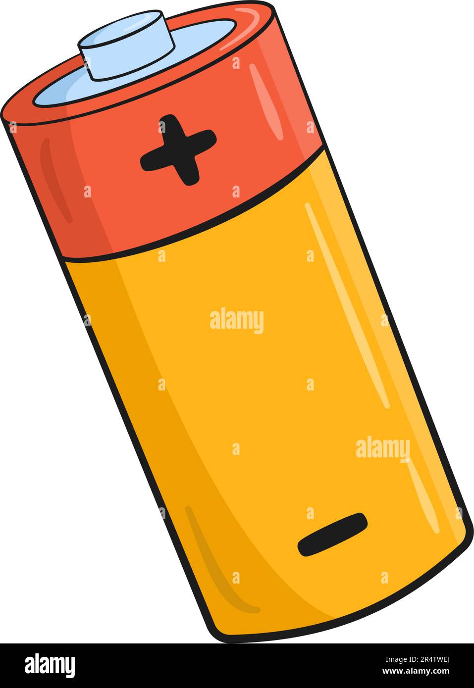 Pile AAA. Dessin animé. Illustration vectorielle. Isolé sur fond blanc ...