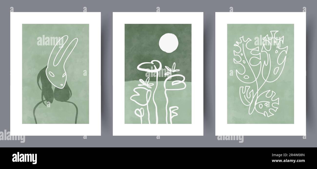 Flora et fauna dessin Banque d'images vectorielles - Alamy