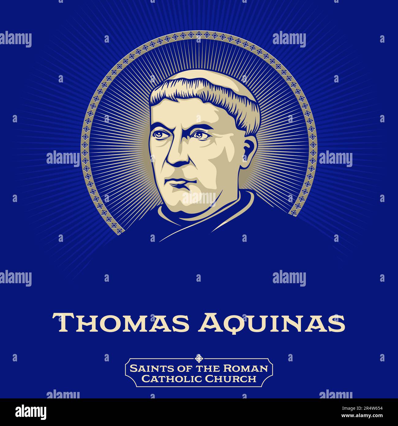 Moine et philosophe dominicain Banque d'images vectorielles - Alamy