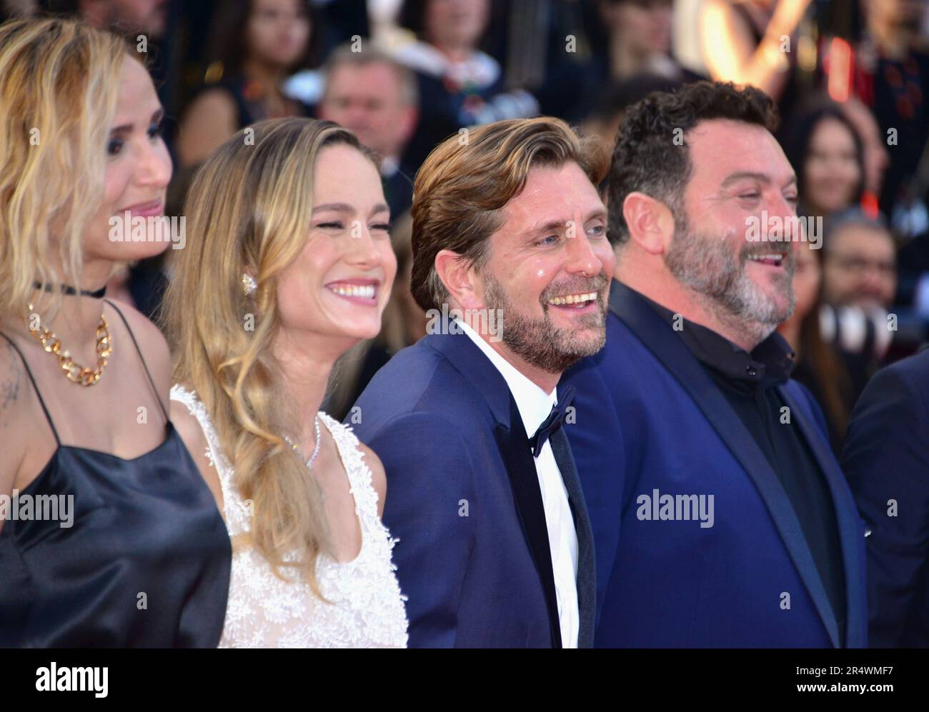 Membres du jury : Julia DuGournau, Brie Larson (robe Chanel), Ruben ...