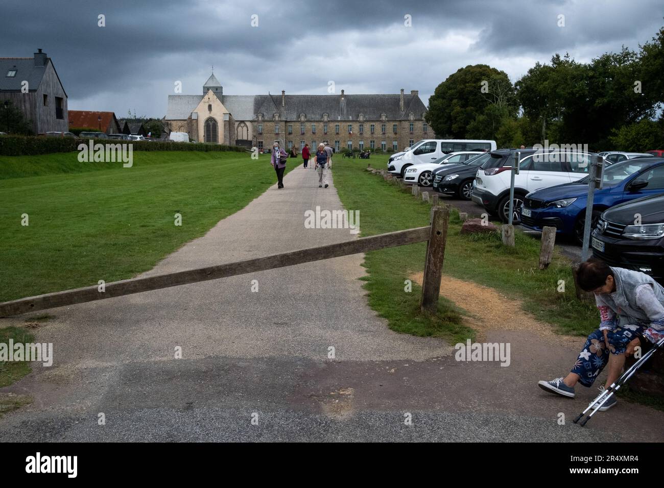 France, Bretagne, Paimpont, le 2021-09-19. Tourisme et illustration de ...