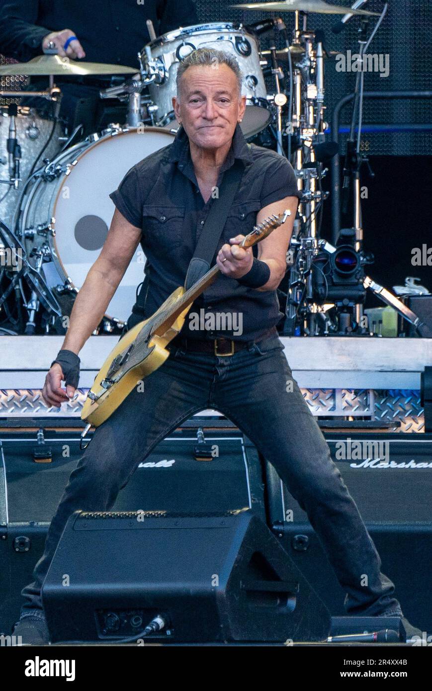 Bruce Springsteen, avec le E Street Band, sur scène à Murrayfield ...