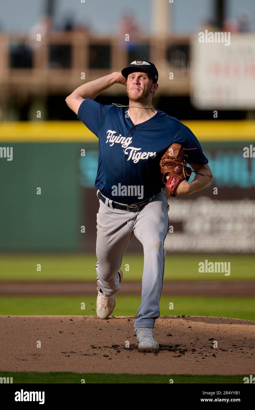 Lakeland Flying Tigers pitcher Garrett Apker (31) during a MiLB Florida ...