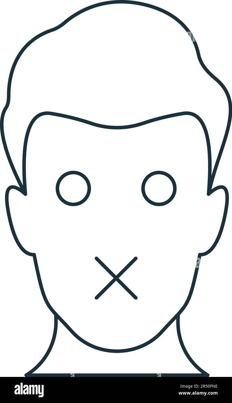 Icône Muet. Panneau monochrome simple de la collection Freedom ...