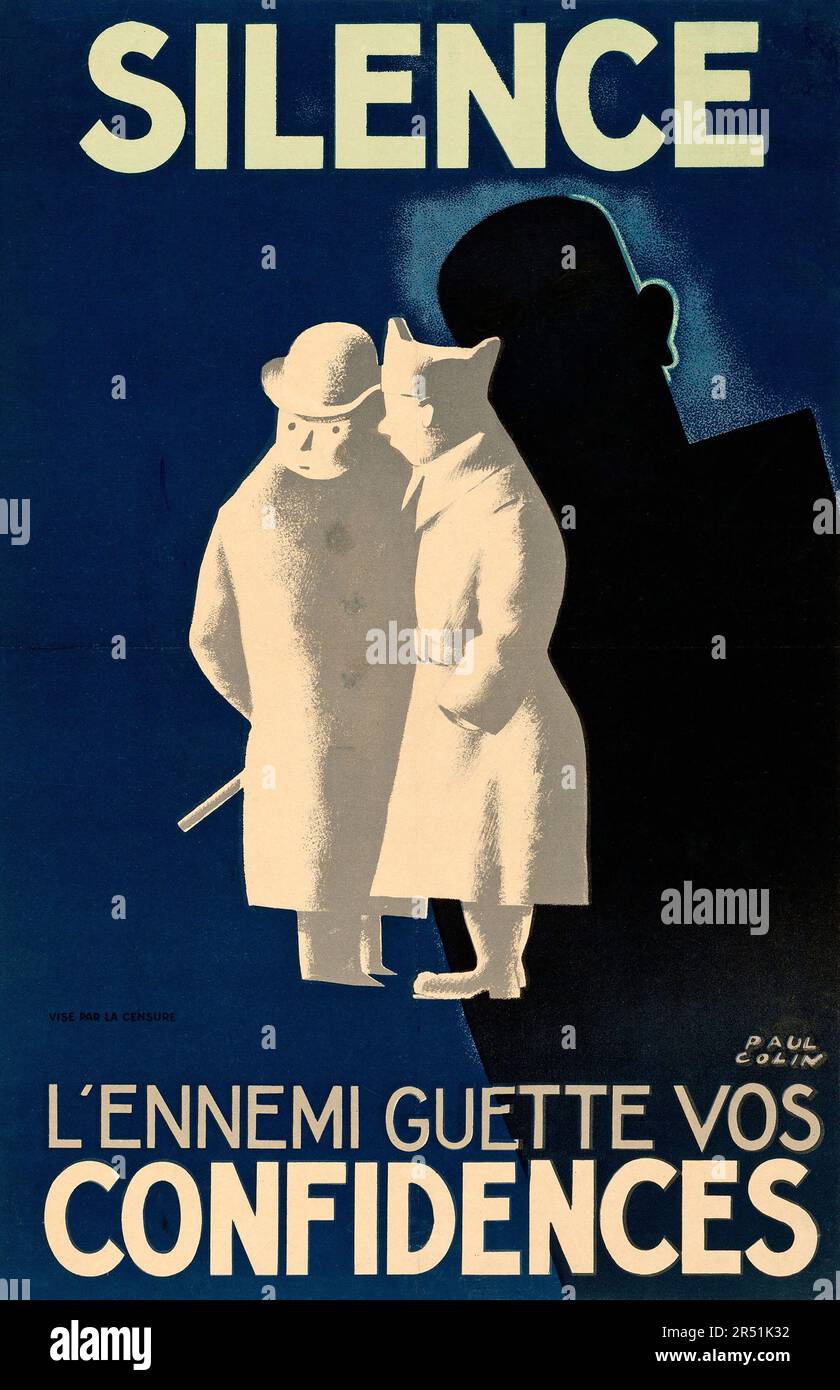 Propagande de la Seconde Guerre mondiale (1939) affiche française ...