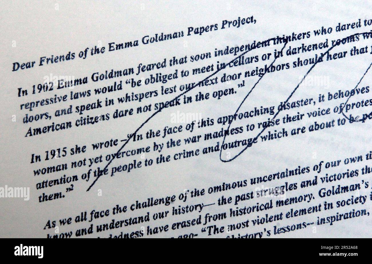 EMMA15B-C-14JAN03-MT-PC A fundraising letter for the Emma Goldman ...