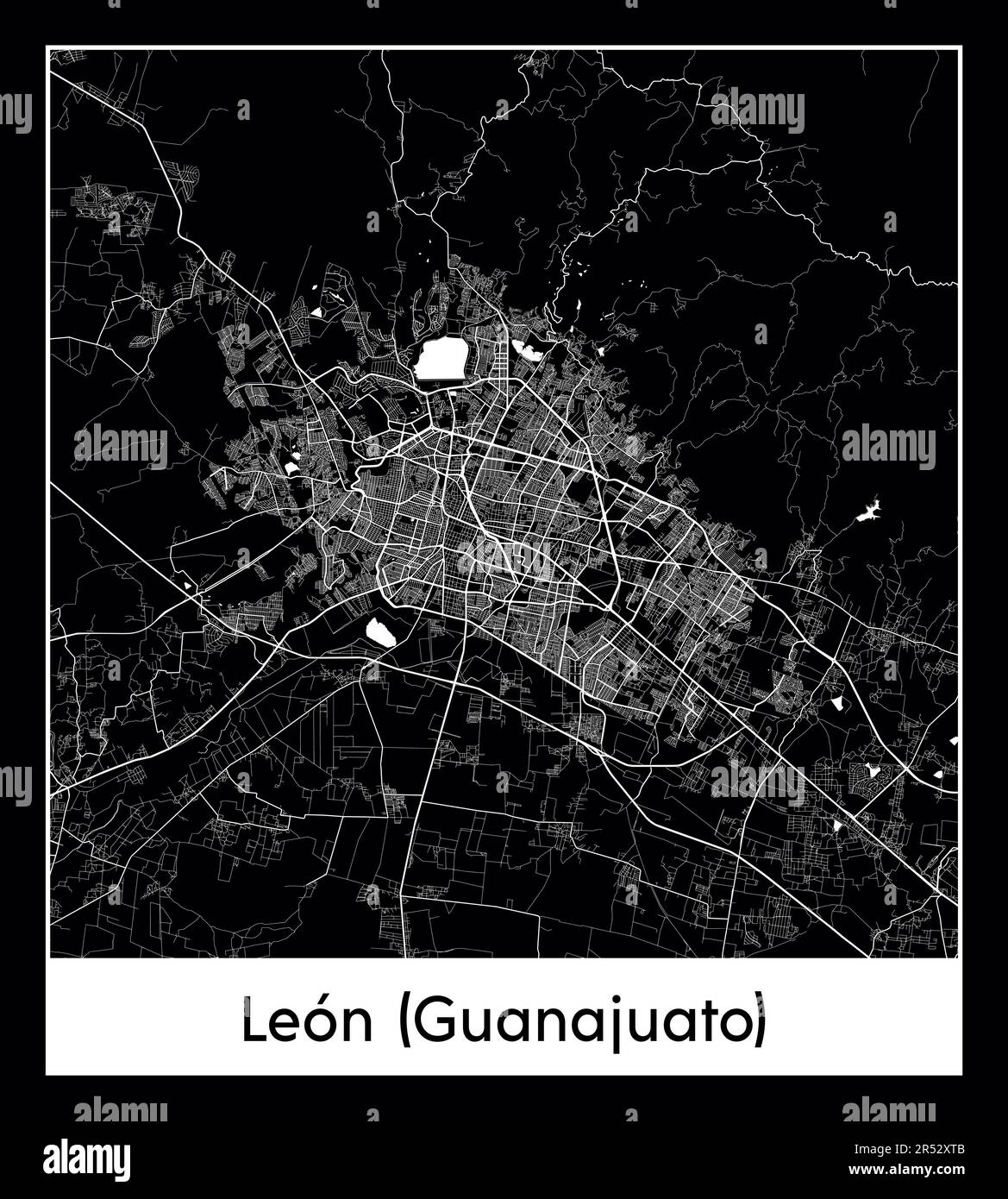 Ville de leon guanajuato Banque d'images noir et blanc - Alamy