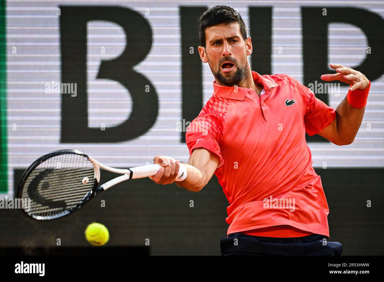 Paris, France - 31 mai 2023, Novak DJOKOVIC de Serbie pendant la quatrième journée de Roland ...