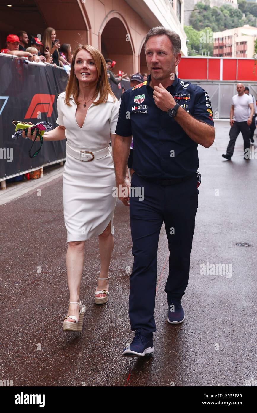 Christian Horner de Red Bull Racing et son épouse Geri Halliwell sont ...