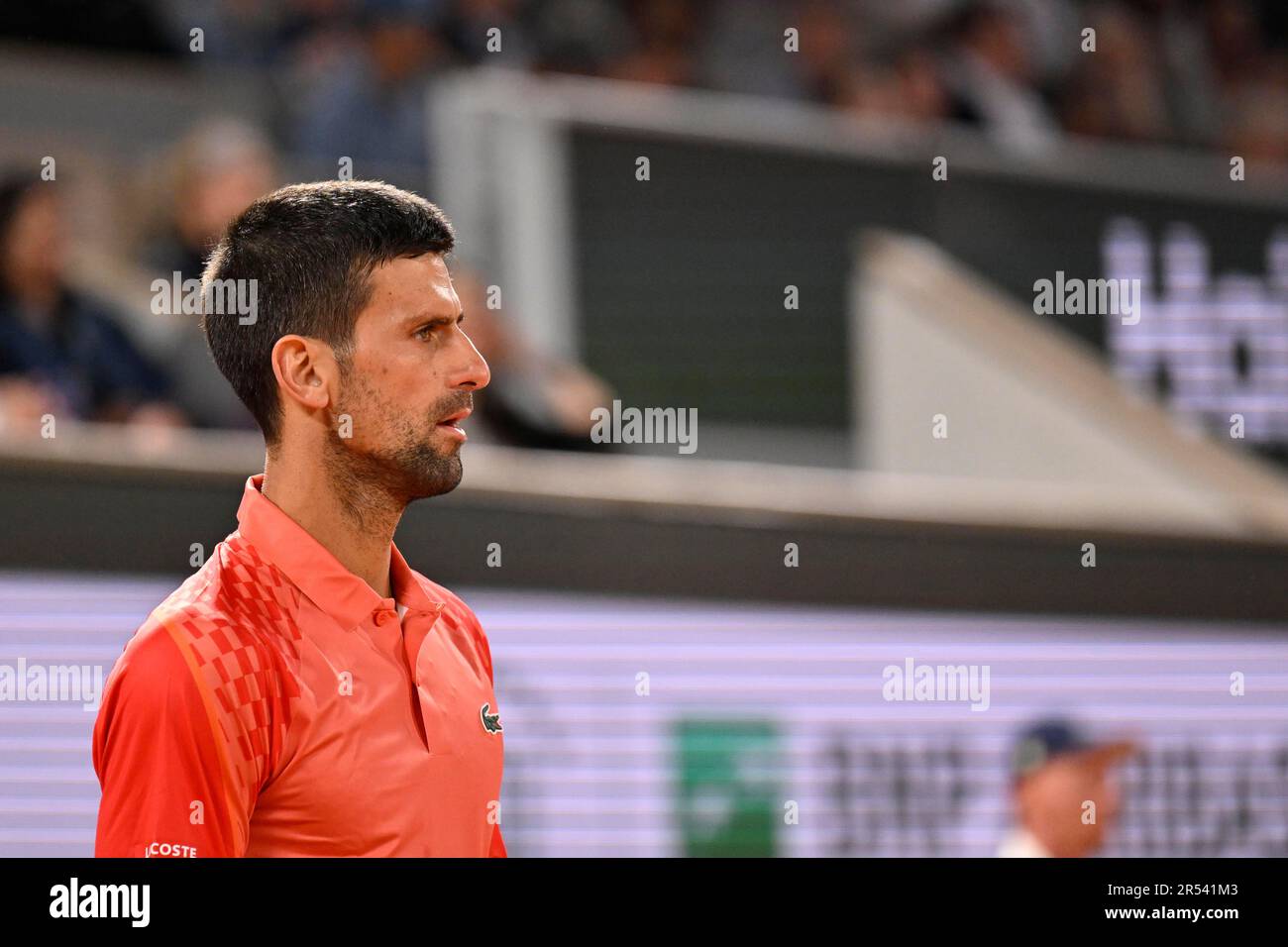 PARIS, IF - 31.05.2023 : ROLAND GARROS 2023 - Novak Djokovic lors du tournoi Roland Garros 2023 ...