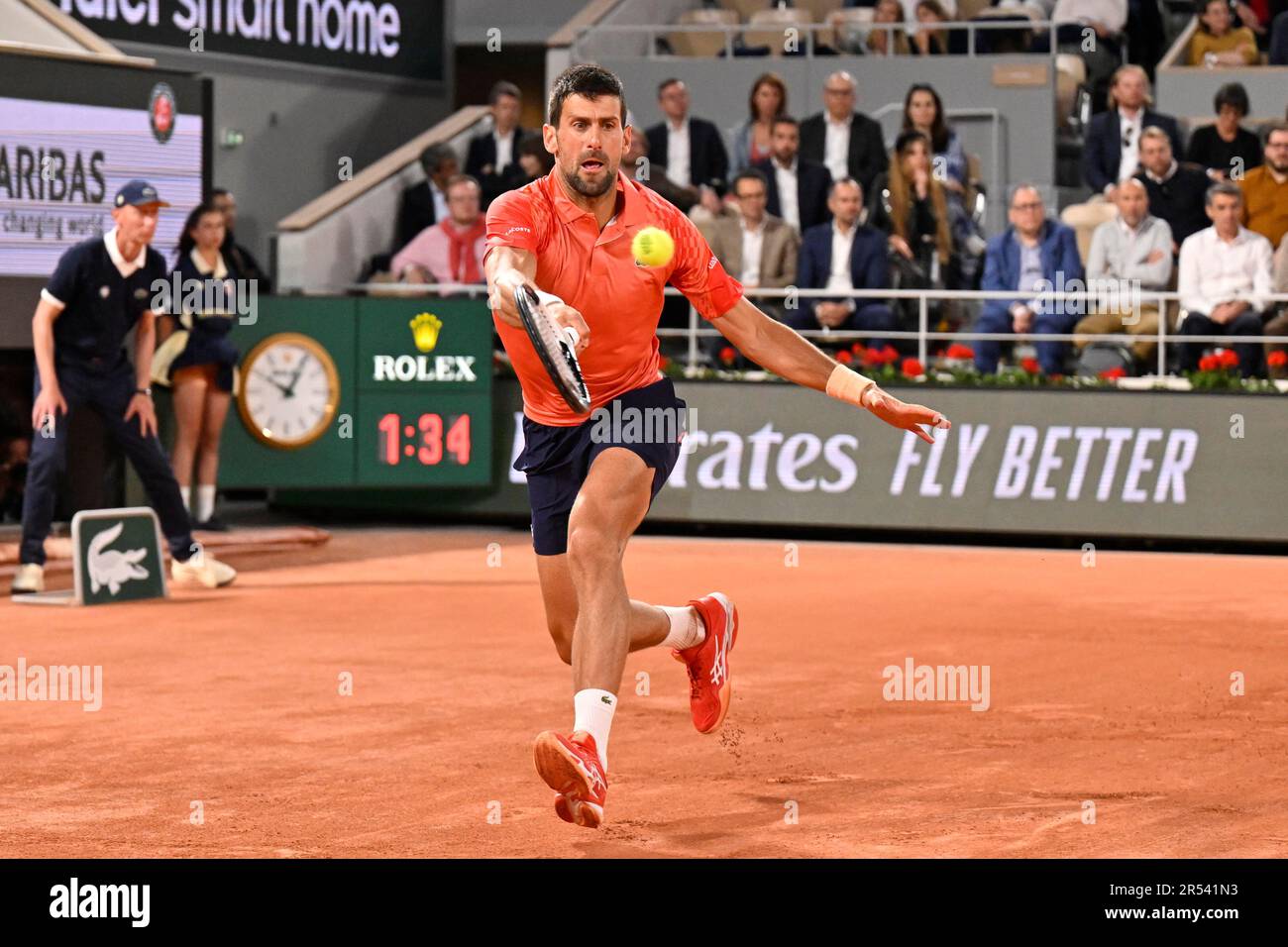 PARIS, IF - 31.05.2023 : ROLAND GARROS 2023 - Novak Djokovic lors du tournoi Roland Garros 2023 ...
