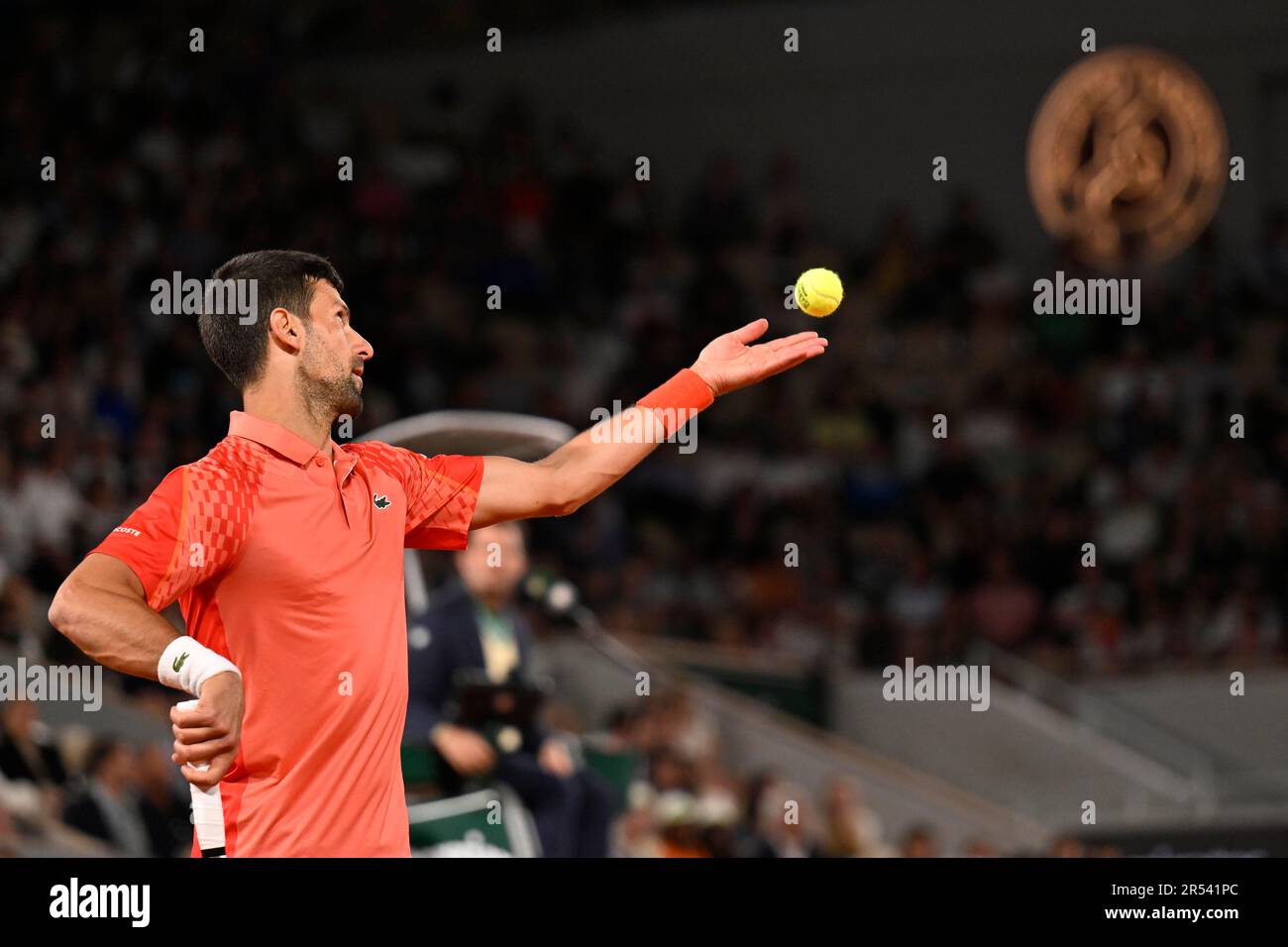 PARIS, IF - 31.05.2023 : ROLAND GARROS 2023 - Novak Djokovic lors du tournoi Roland Garros 2023 ...