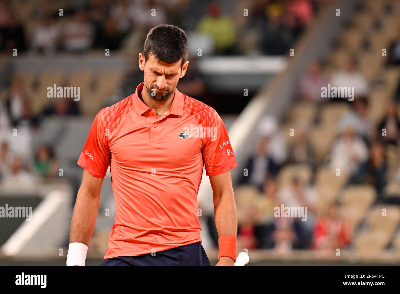 PARIS, IF - 31.05.2023 : ROLAND GARROS 2023 - Novak Djokovic lors du tournoi Roland Garros 2023 ...