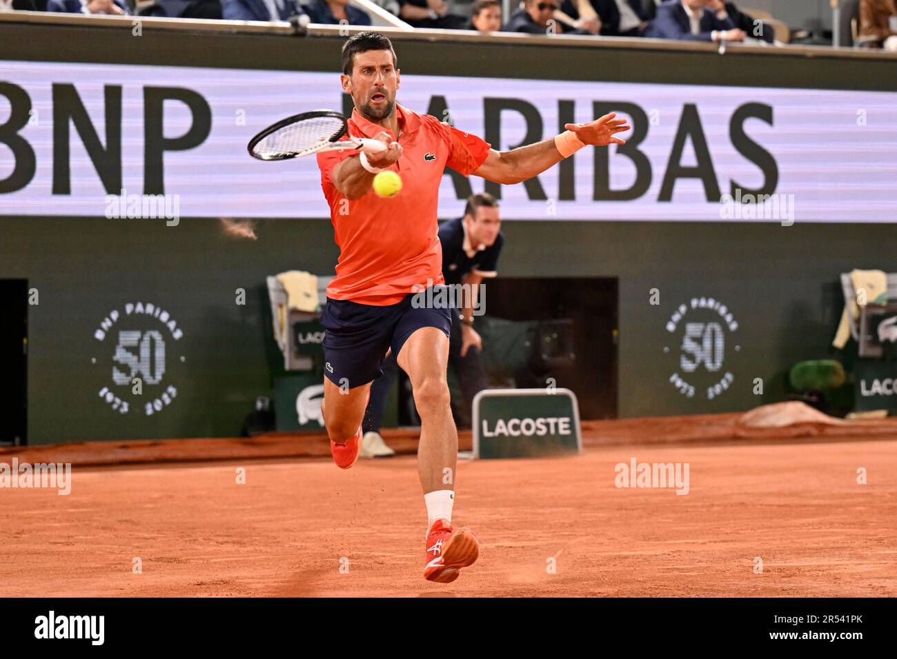 PARIS, IF - 31.05.2023 : ROLAND GARROS 2023 - Novak Djokovic lors du tournoi Roland Garros 2023 ...