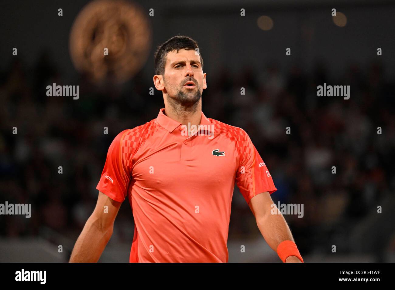PARIS, IF - 31.05.2023 : ROLAND GARROS 2023 - Novak Djokovic lors du tournoi Roland Garros 2023 ...