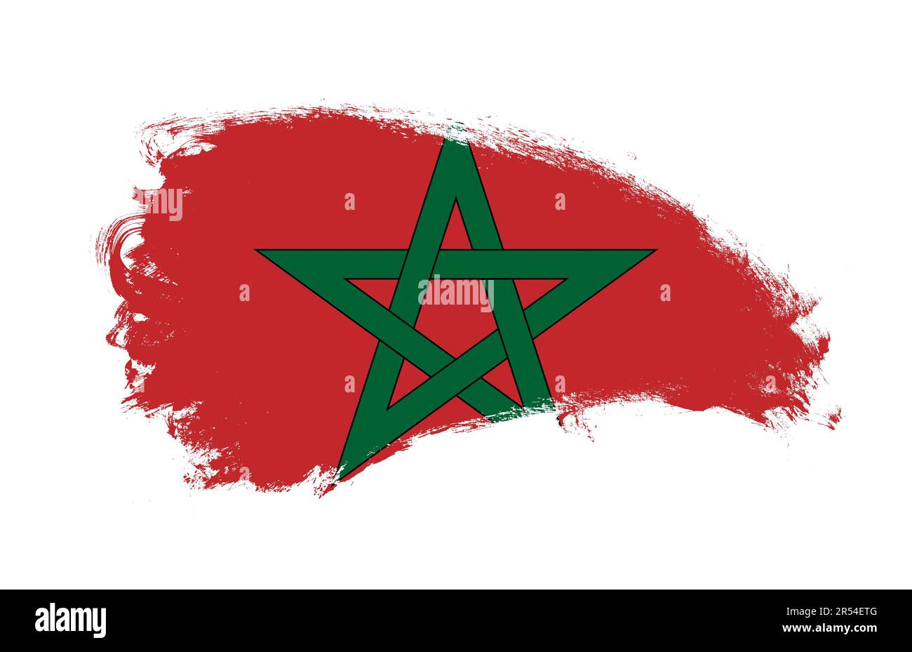 Drapeau national marocain Banque d'images détourées - Alamy