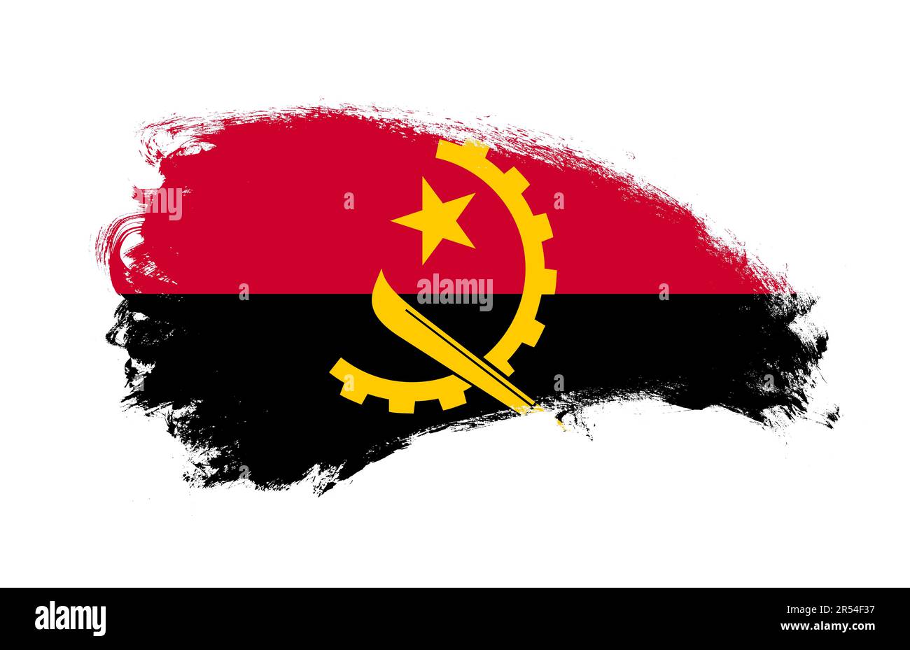 Drapeau national de l'angola Banque de photographies et d’images à ...