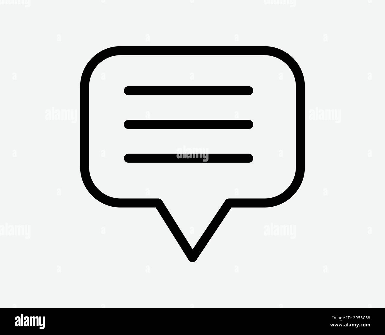 Icône de la boîte de dialogue bulle de parole message Commentaire ...