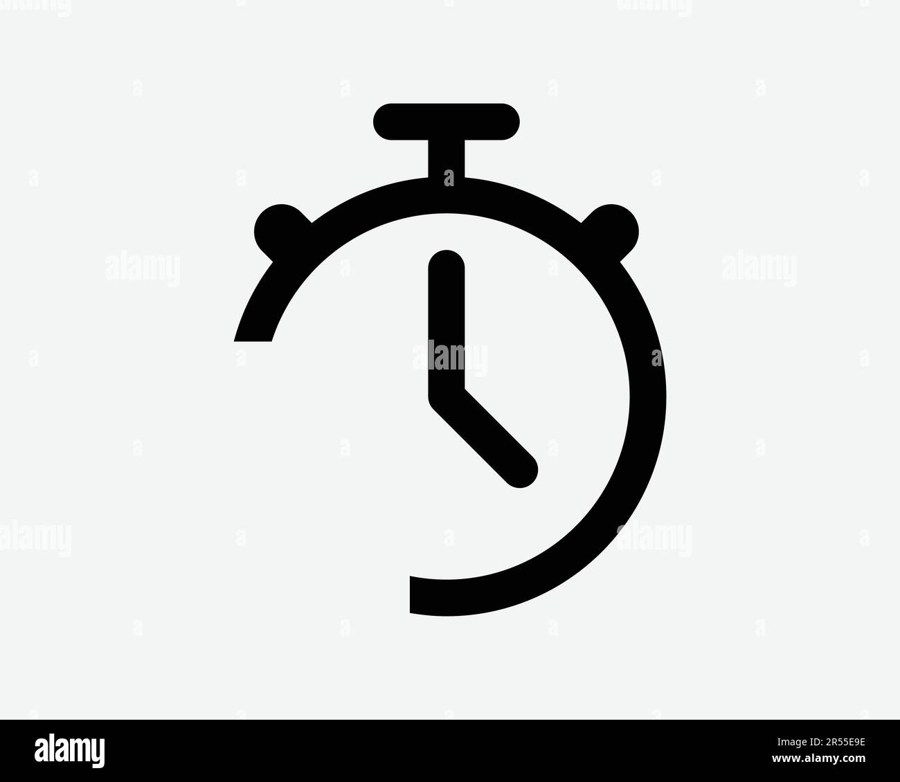 Icône du chronomètre. Chrono chronomètre horloge minute vitesse compte ...