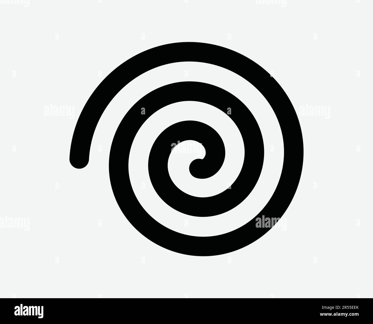 Icône spirale. Tourbillon rotation cercle tournant mouvement circulaire ...