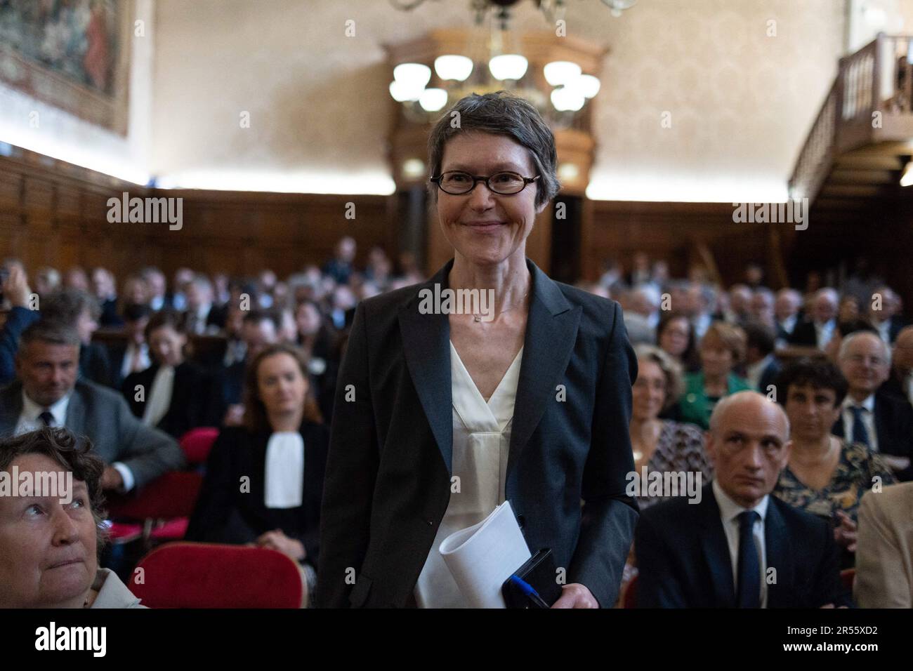 Paris, France. 01st juin 2023. JUB Président Florence Butin avant l ...