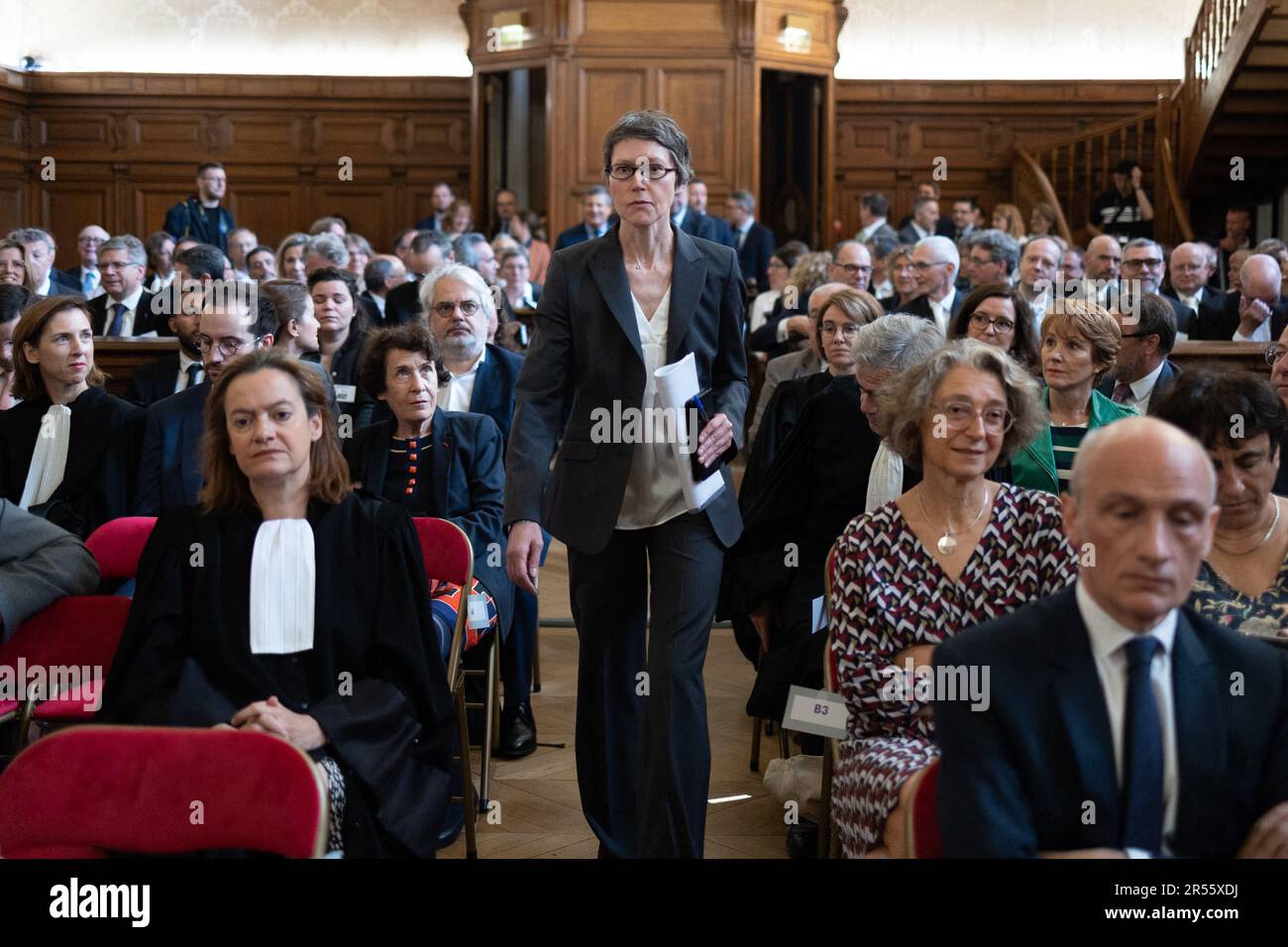 Paris, France. 01st juin 2023. JUB Président Florence Butin avant l ...