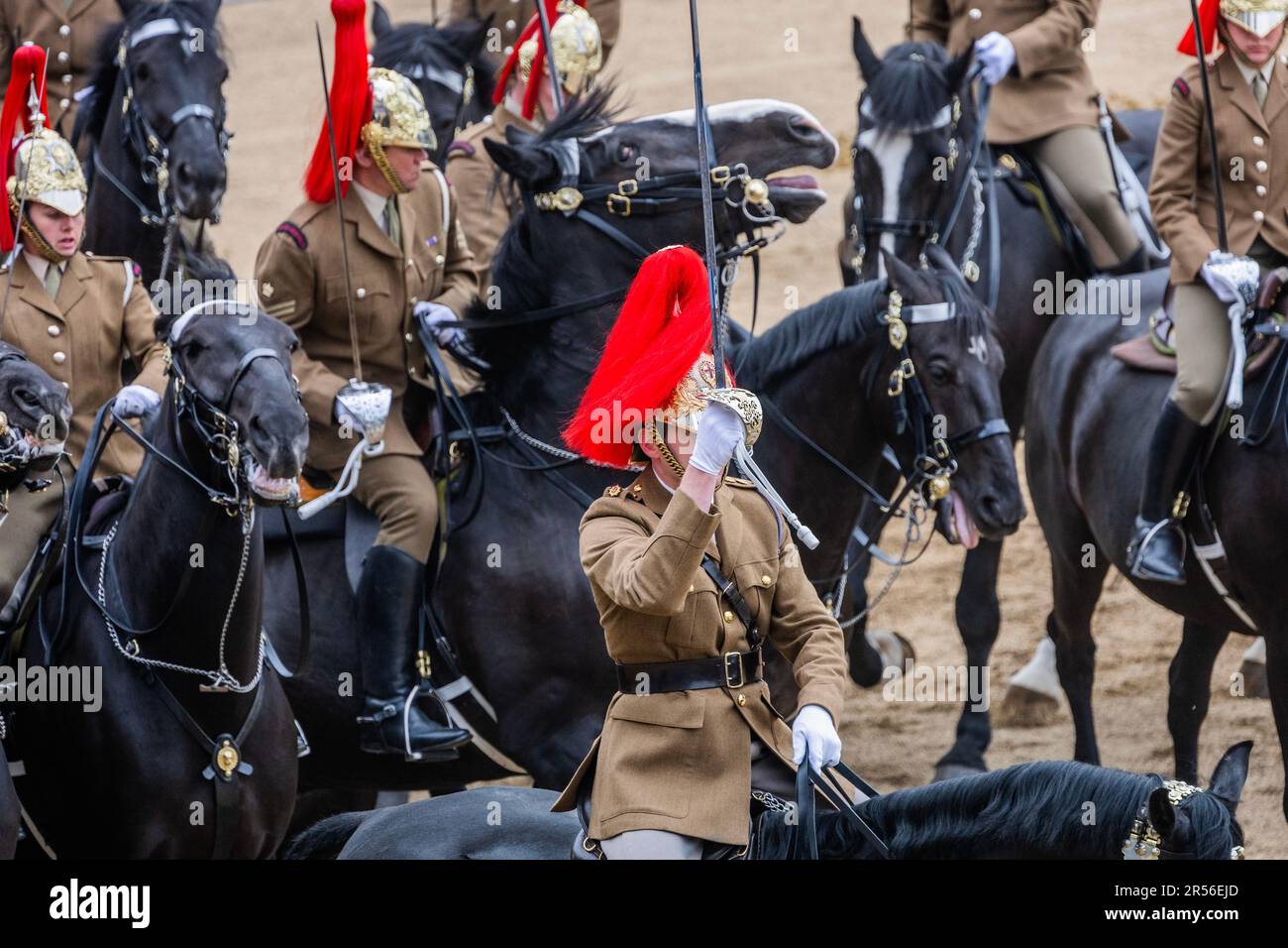 Londres, Royaume-Uni. 1 juin 2023. Le Brigade Major de la Division des ...