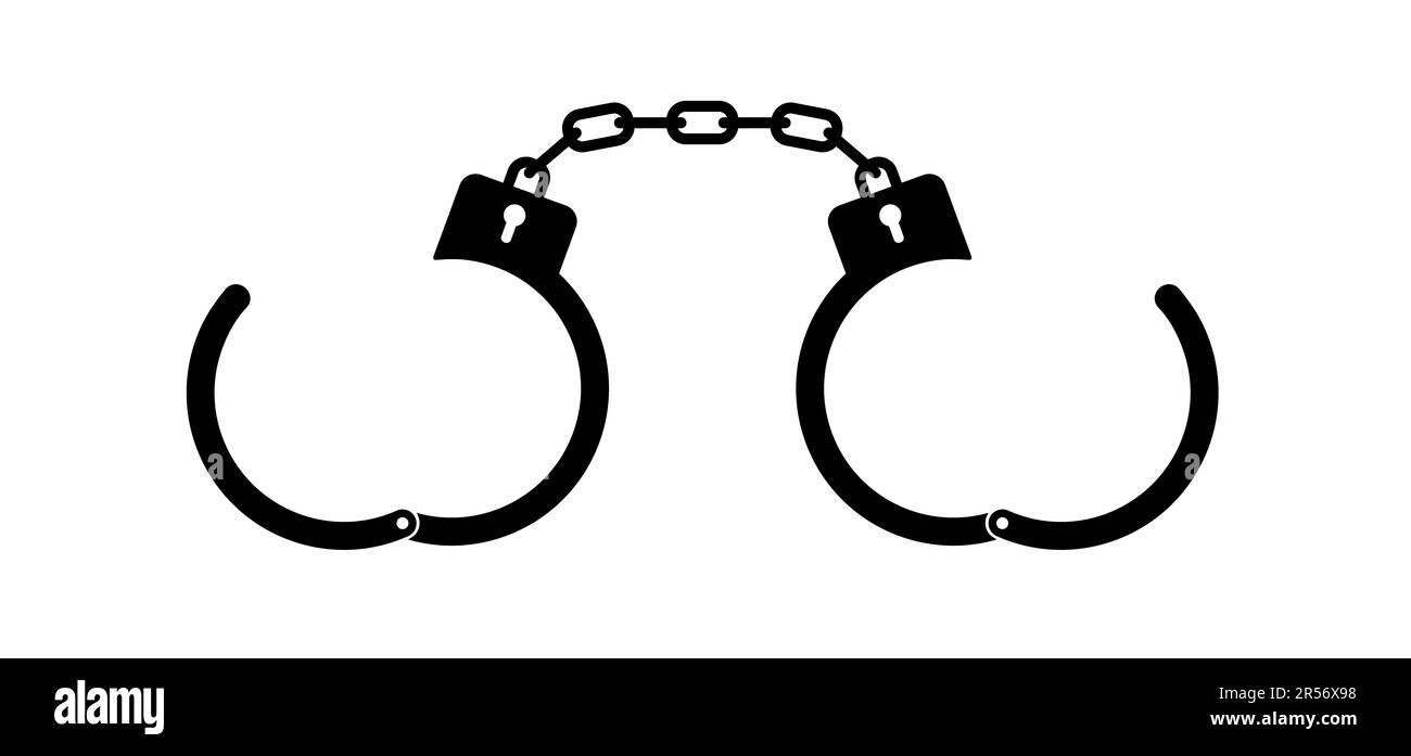 Handcuffs vector Banque de photographies et d’images à haute résolution ...