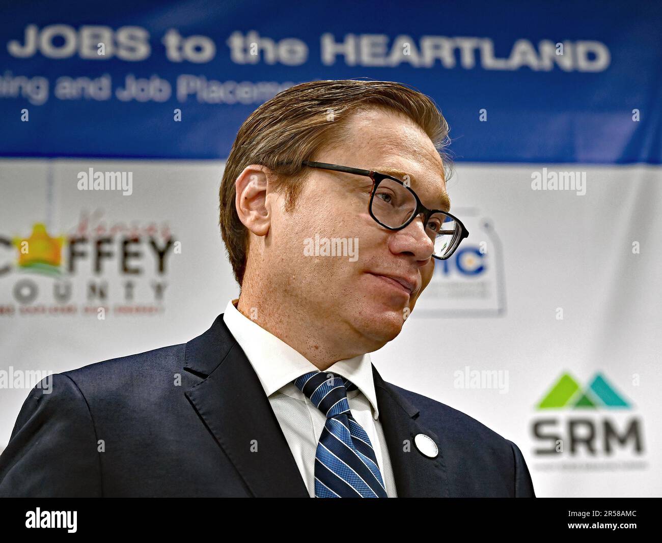 BURLINGTON, KANSAS - le 20 FÉVRIER 2023 le lieutenant-gouverneur du ...