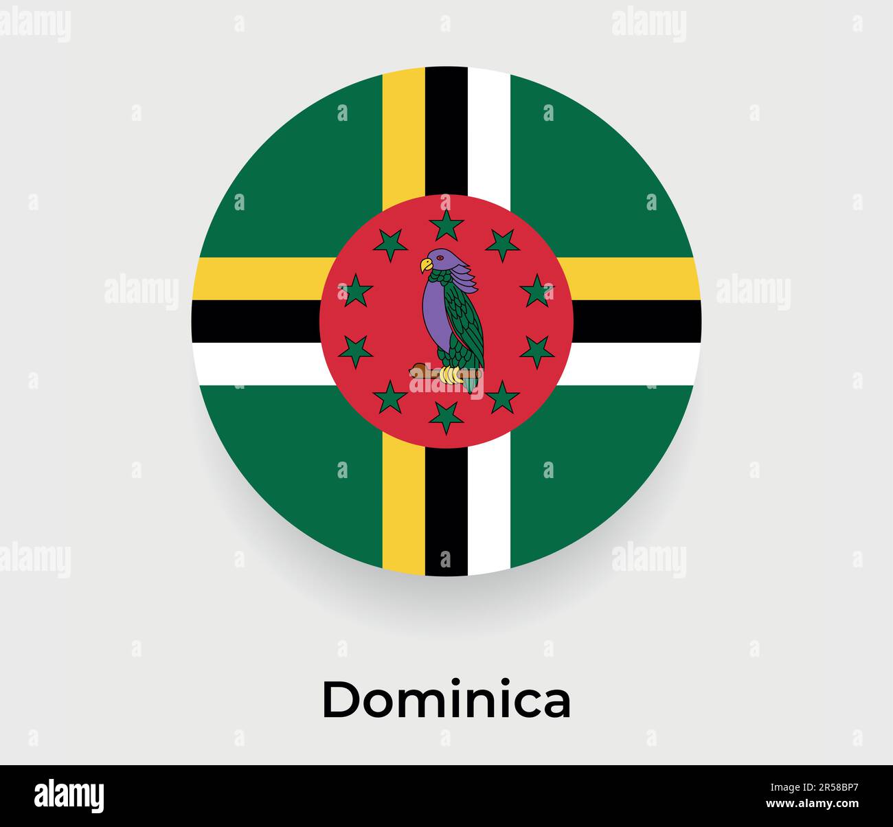 Drapeau dominique Banque d'images vectorielles - Alamy