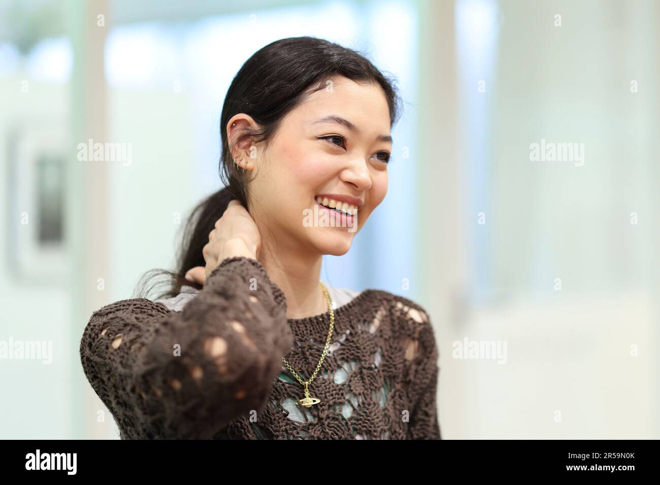 Mika Schneider, known as Mika, poses for a photograph in Minato Ward ...