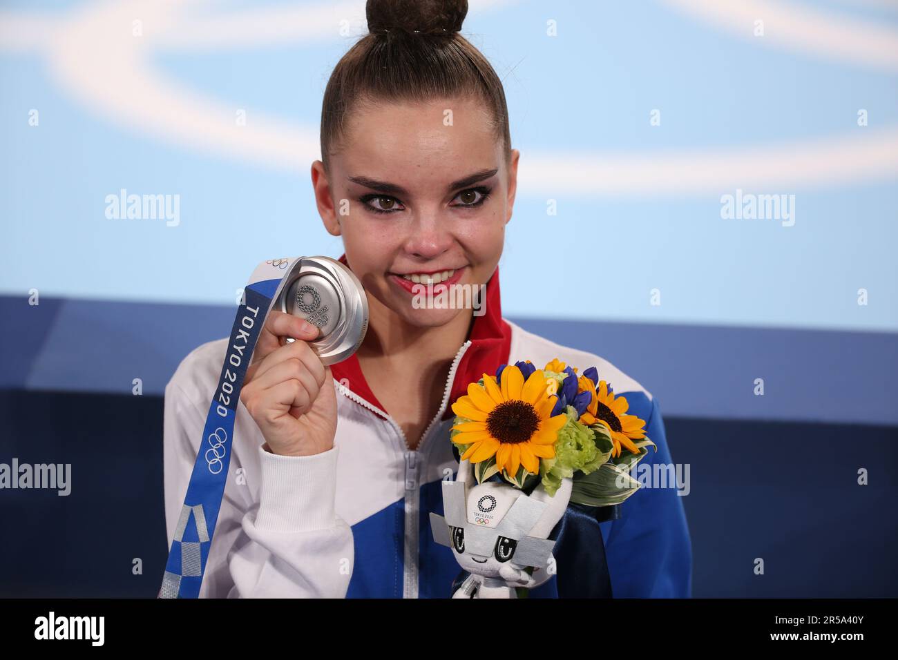7 AOÛT 2021 - Tokyo, Japon : Dina AVERINA de Team Russia réagit à la victoire de la médaille d ...