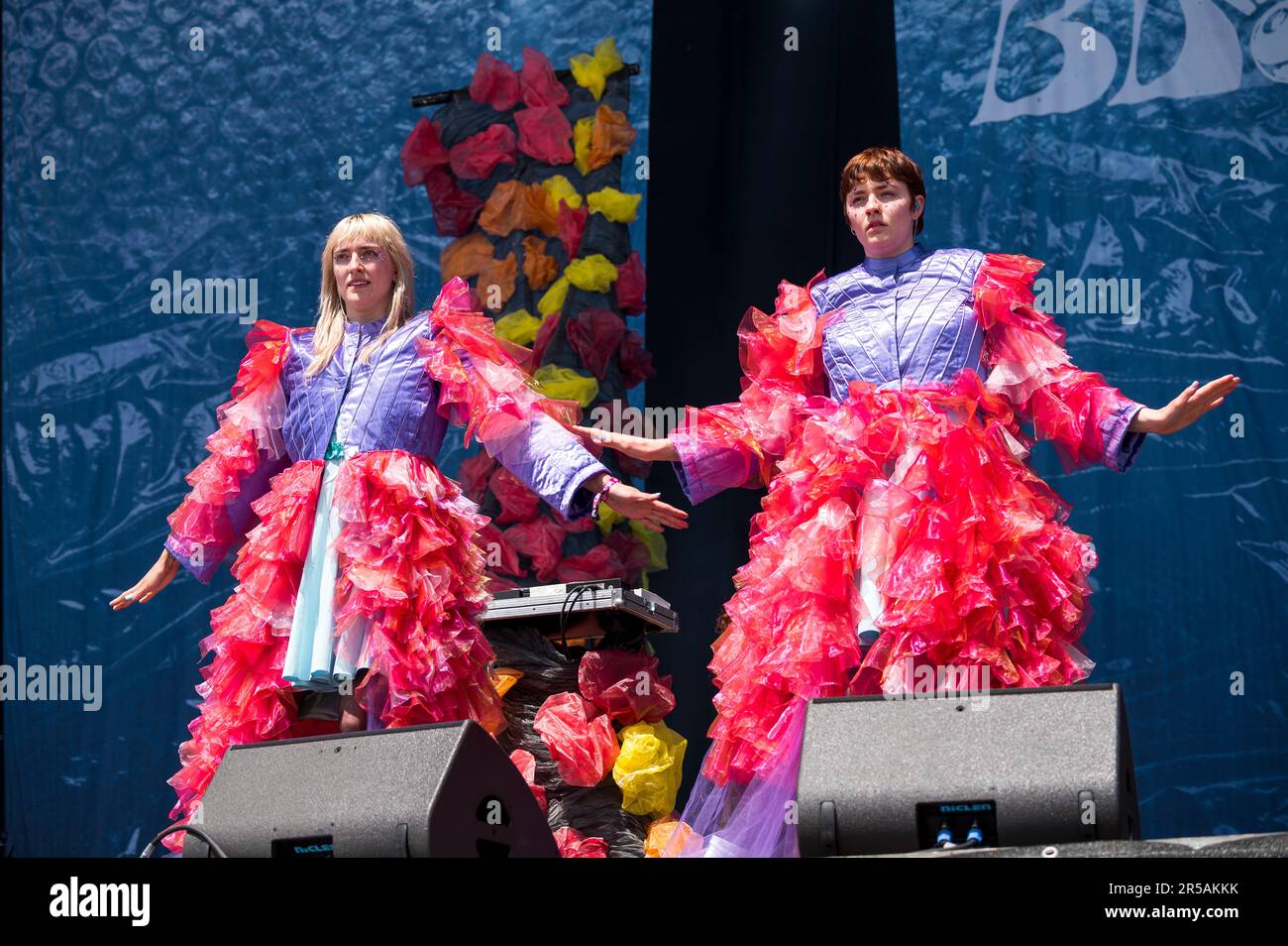 Nuremberg, Allemagne. 02nd juin 2023. Nina Kummer (voix, guitare, l) et ...
