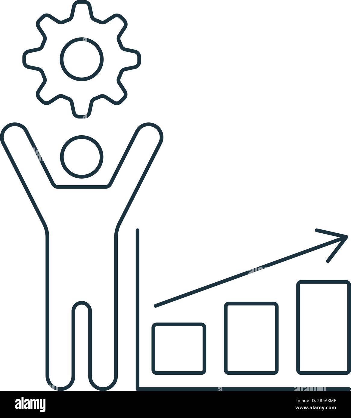 Icône performances. Affiche monochrome simple de la collection ...