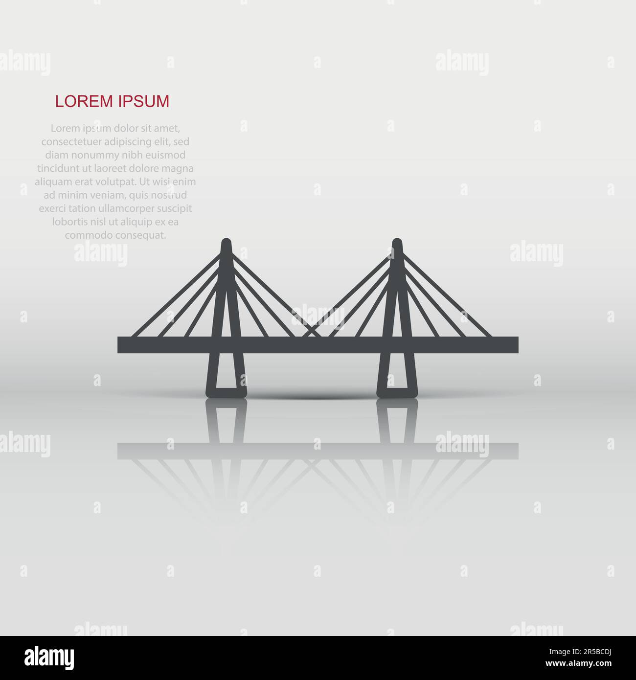 Panneau de signalisation de pont levis Banque d'images vectorielles - Alamy