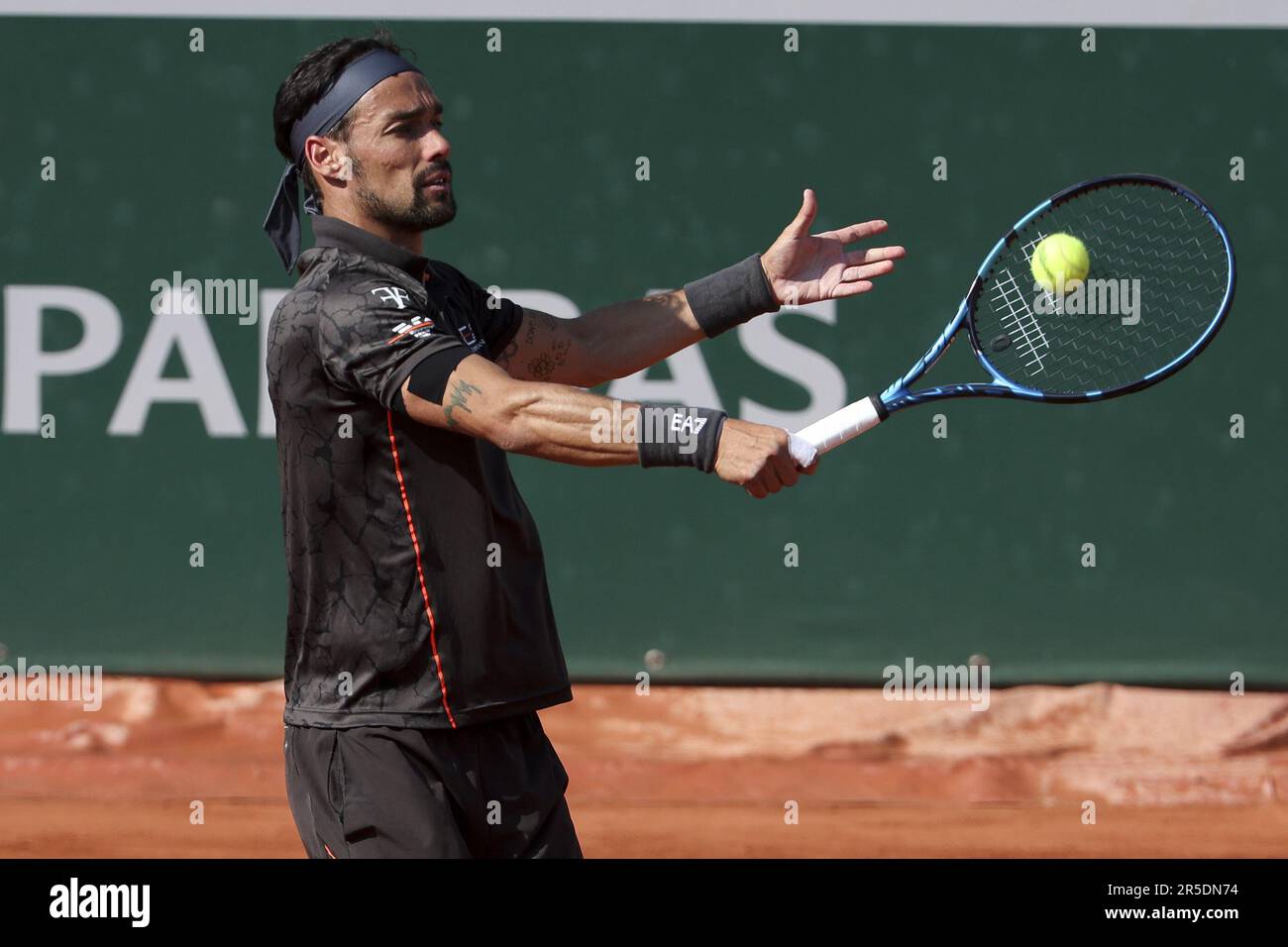 Fabio Fognini d'Italie au cours du 6 jour de l'Open de France 2023, Roland-Garros 2023, deuxième ...