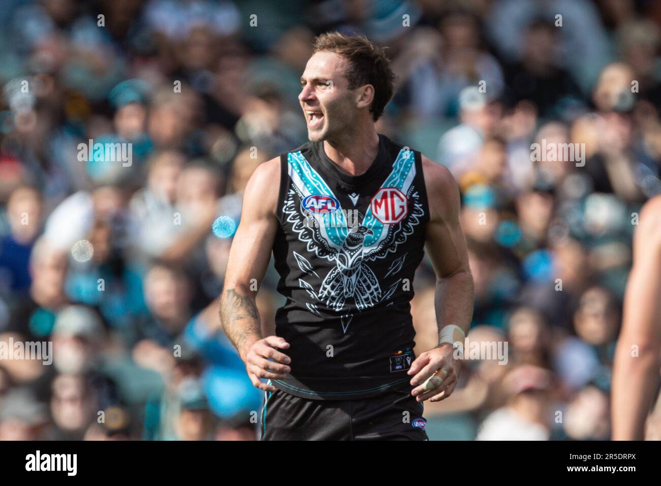 Adélaïde, Australie. 03rd juin 2023. Jeremy Finlayson of the Power ...