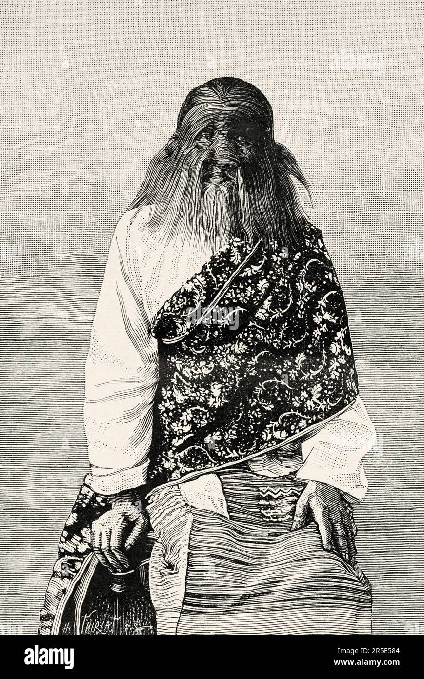 Femme visage 19e noir et blanc Banque de photographies et d’images à ...