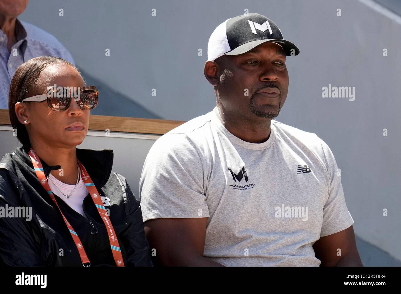 Corey Gauff, father of Coco Gauff, right, and Candi Gauff, mother of ...