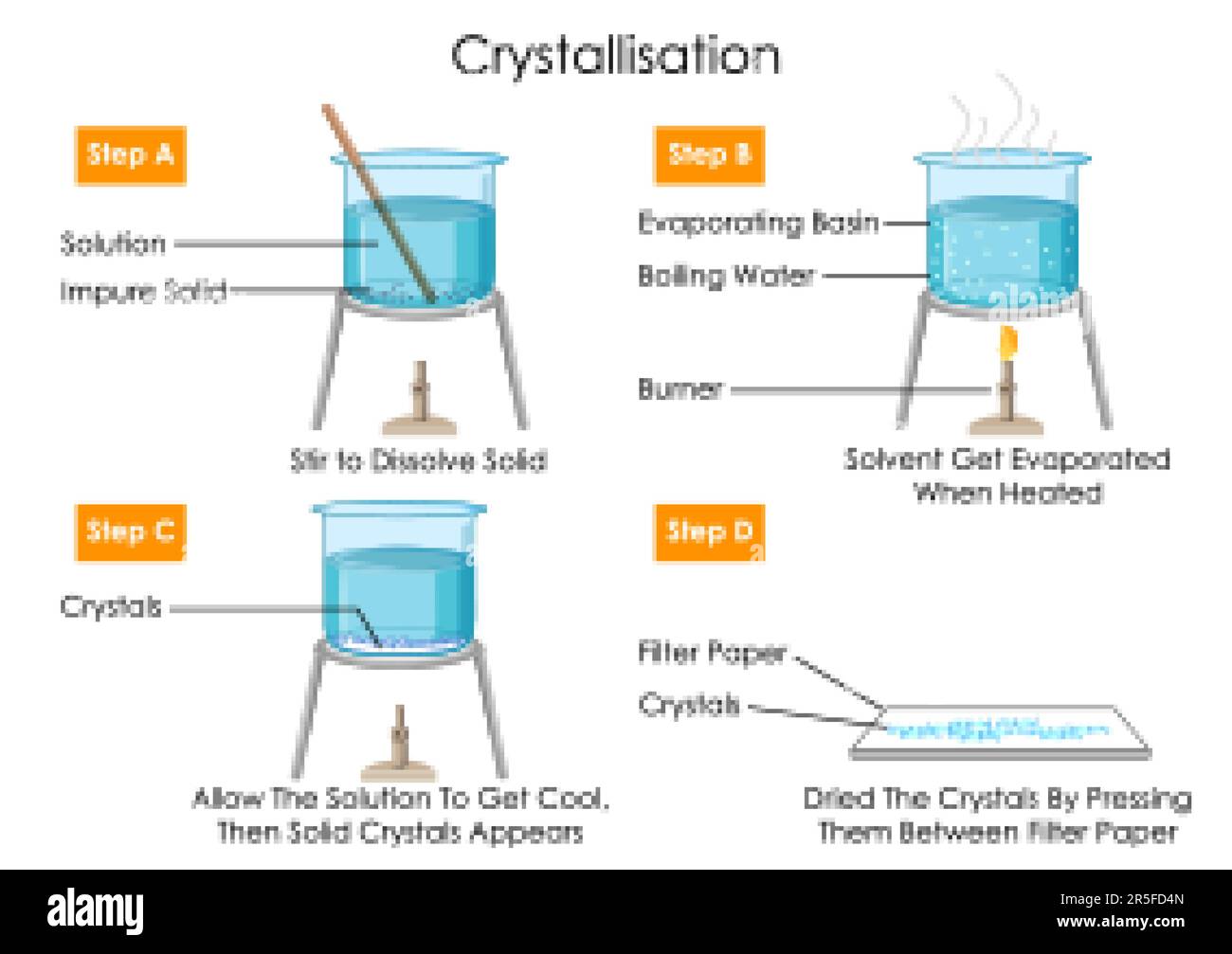 Schéma pédagogique du diagramme montrant la physique et la chimie ...