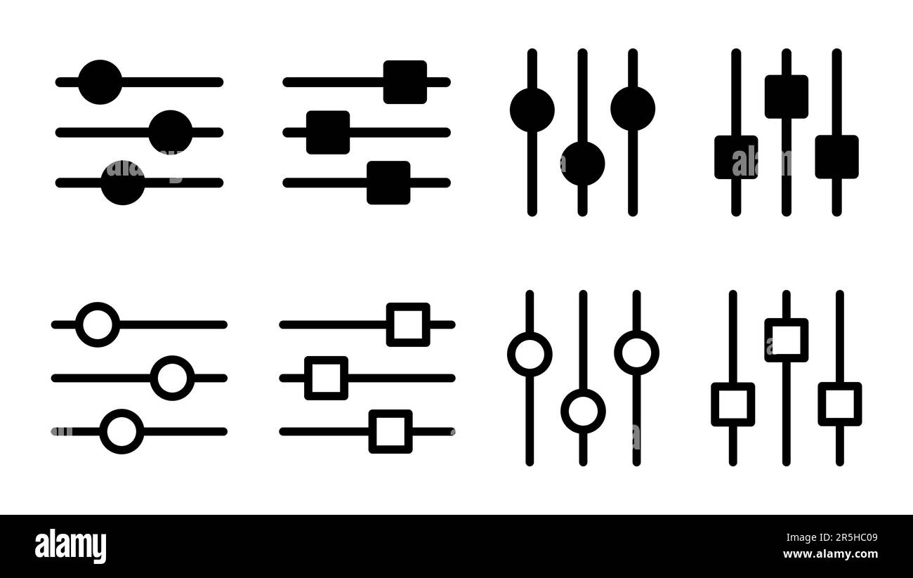 Définition du jeu d'icônes. Symbole de l'icône des paramètres COG Image ...
