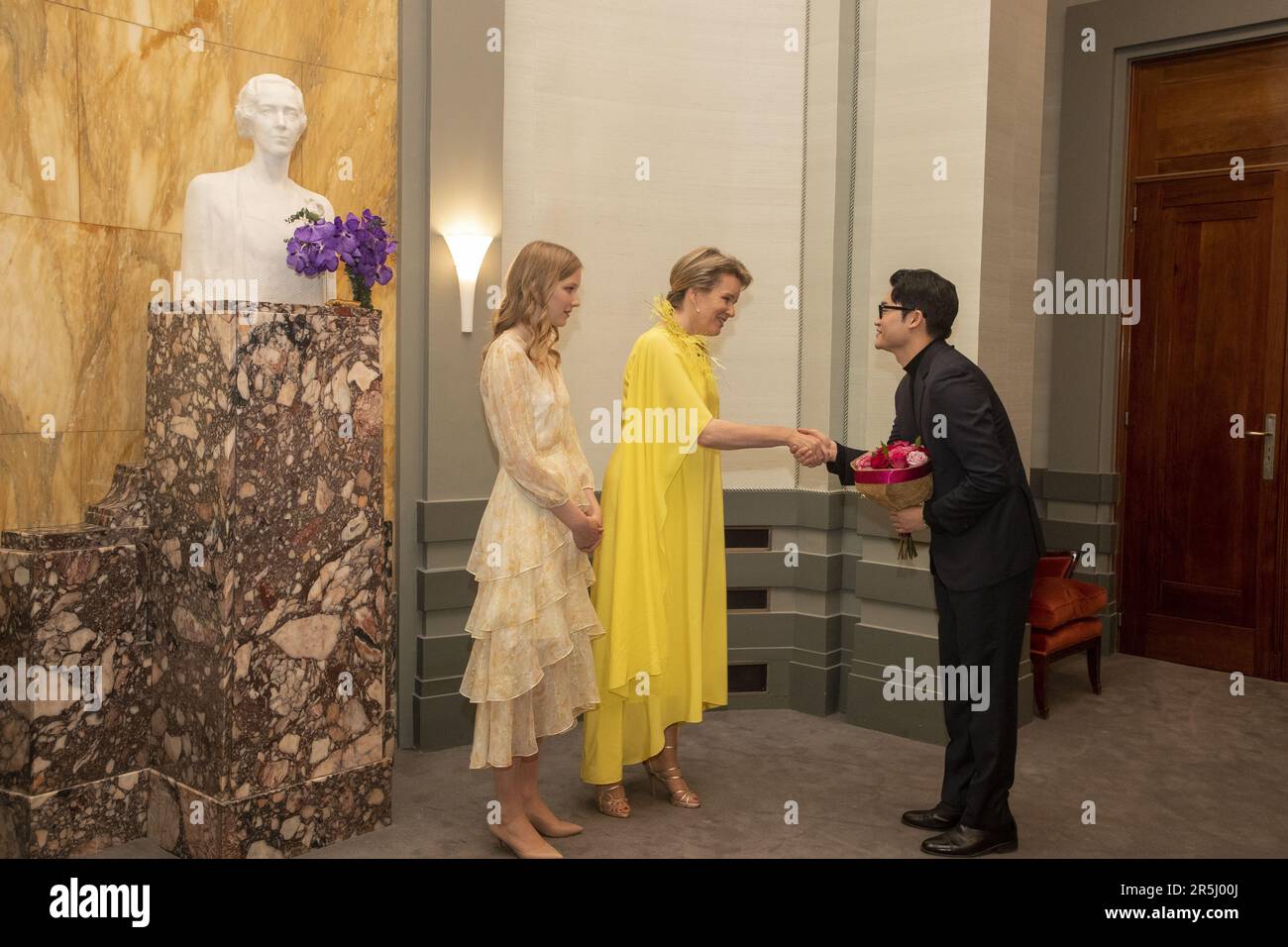 Bruxelles, Belgique. 04th juin 2023. La princesse Eleonore, la reine ...