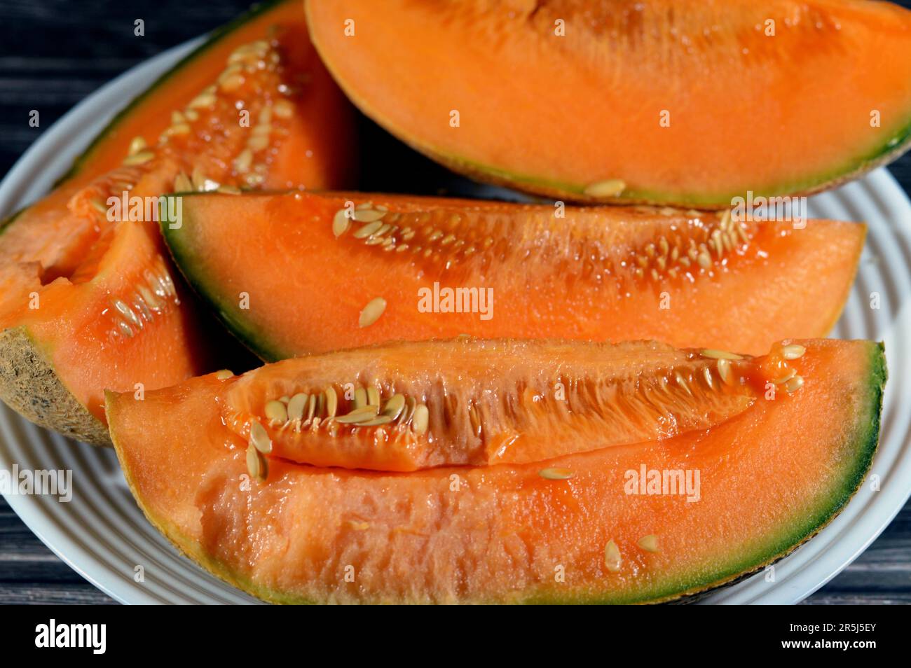 Melon musqué, Cucumis melo ou melon, une espèce de Cucumis qui a été ...