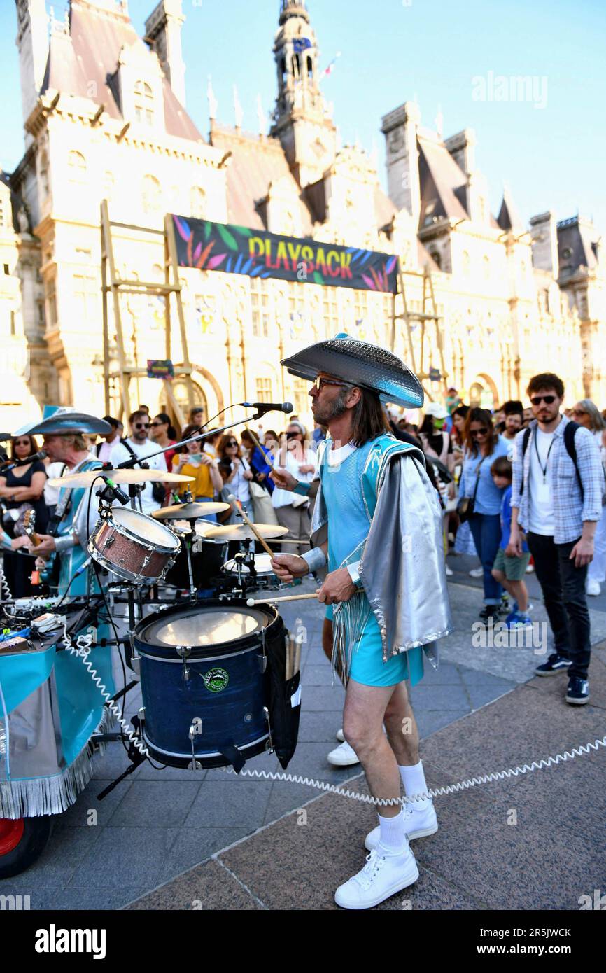 Paris, France. 04th juin 2023. Green Line Marching Band . Lors de l ...