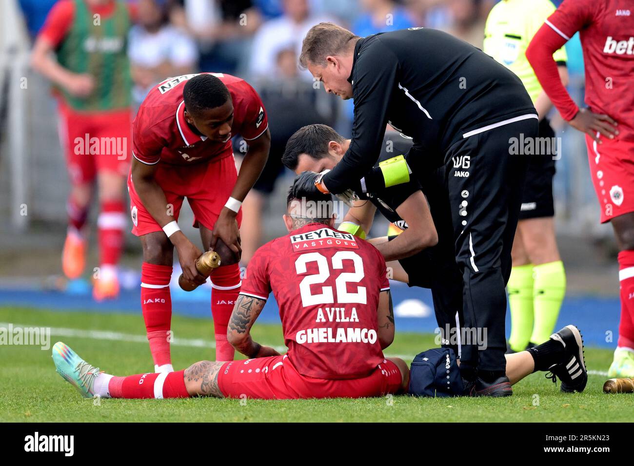 GENK - Gaston Avila du FC Royal Antwerp lors des matchs du championnat ...